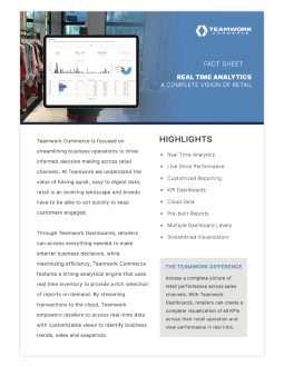 Fact Sheets - Teamwork Commerce