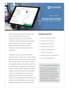 Fact Sheets - Teamwork Commerce