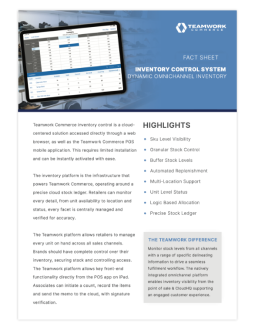 Fact Sheets - Teamwork Commerce