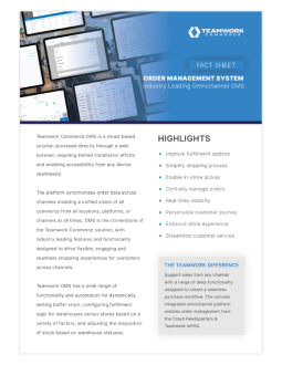 Fact Sheets - Teamwork Commerce