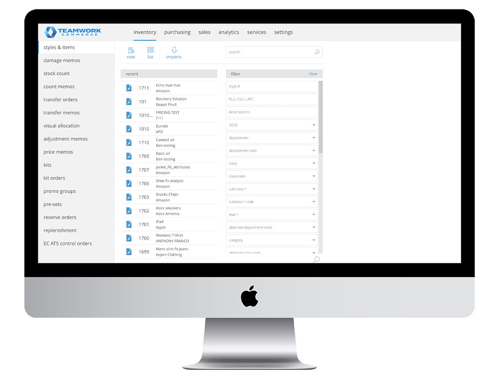 Inventory Management - Teamwork Commerce