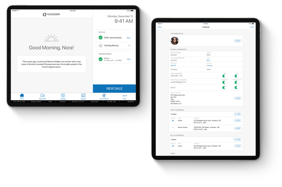 Mobile Point of Sale - Teamwork Commerce