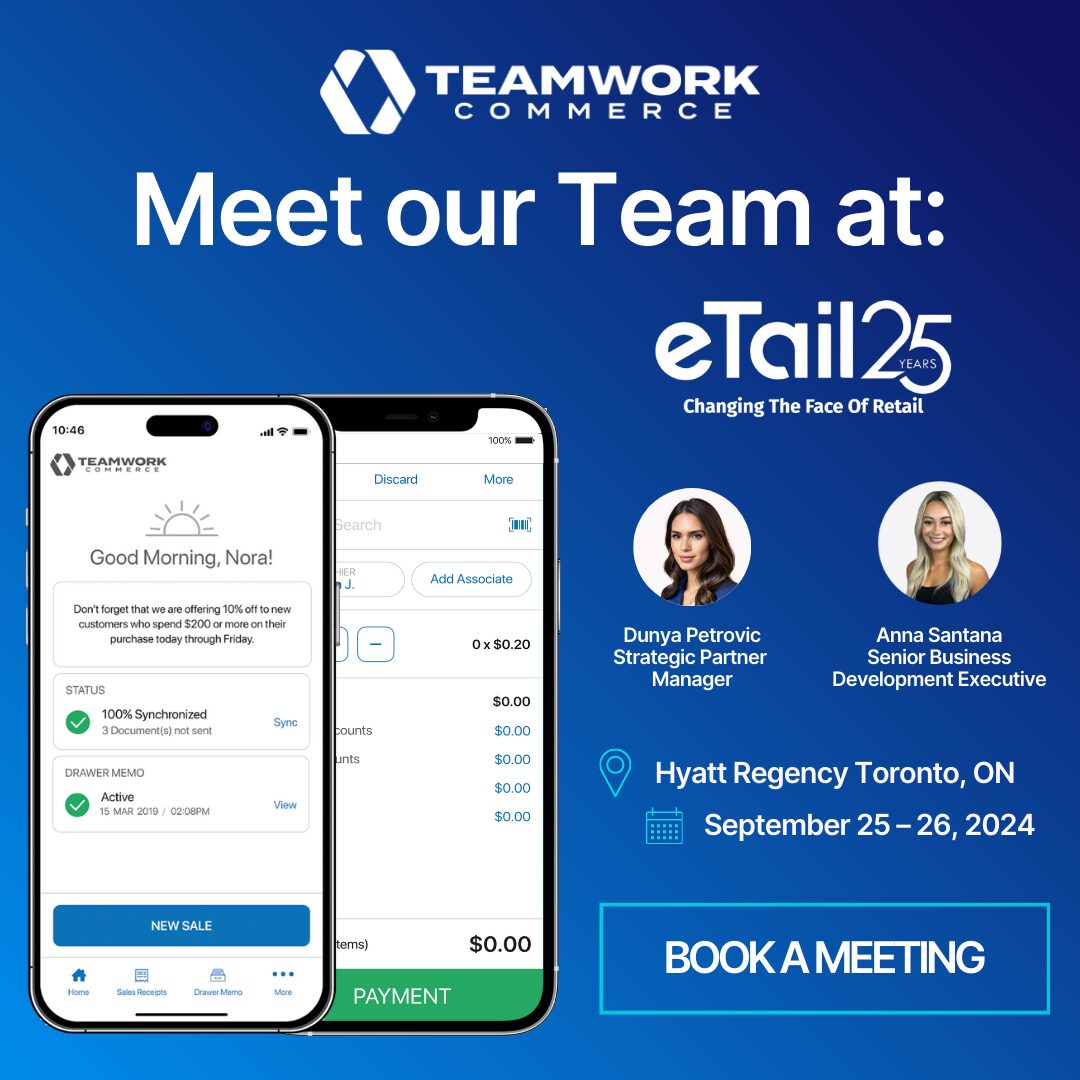 Let's meet at eTail Toronto 2024! | Teamwork Commerce