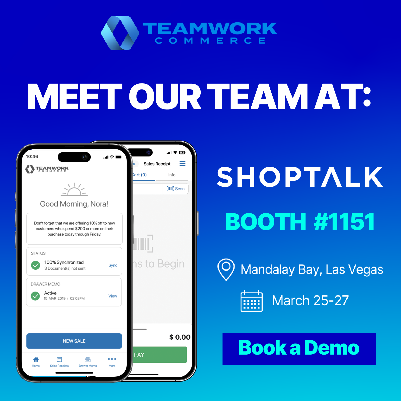 Let's meet at Shoptalk 2025! | Teamwork Commerce